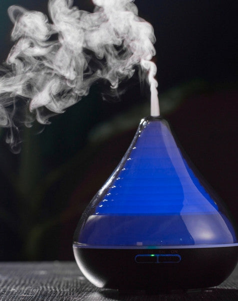 New ULTRASONIC MIST DIFFUSER with Changing LED Lights Black Base ...