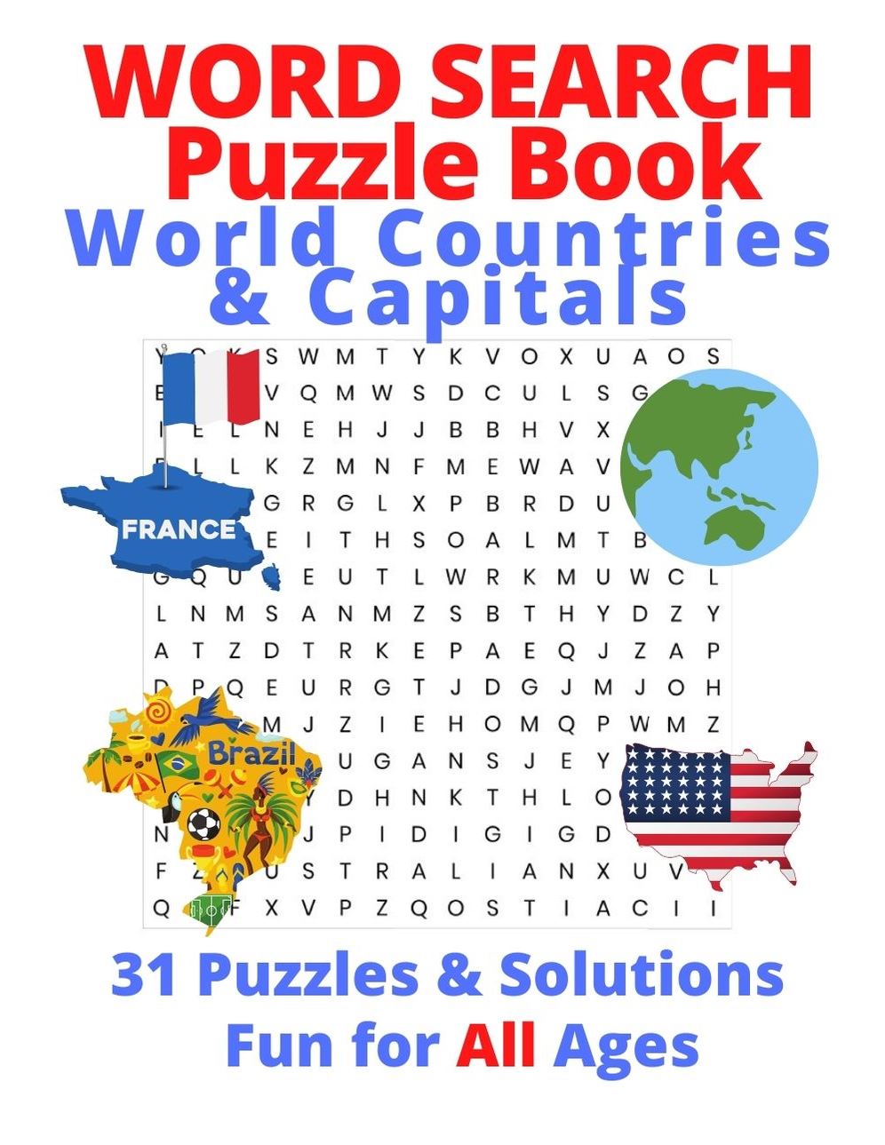 Word Search Puzzles - Cities & Countries of the World – Sublime NATURALS®
